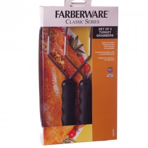 Farberware Thanksgiving turkey Grabbers Carving Fork Roast Meat ...
